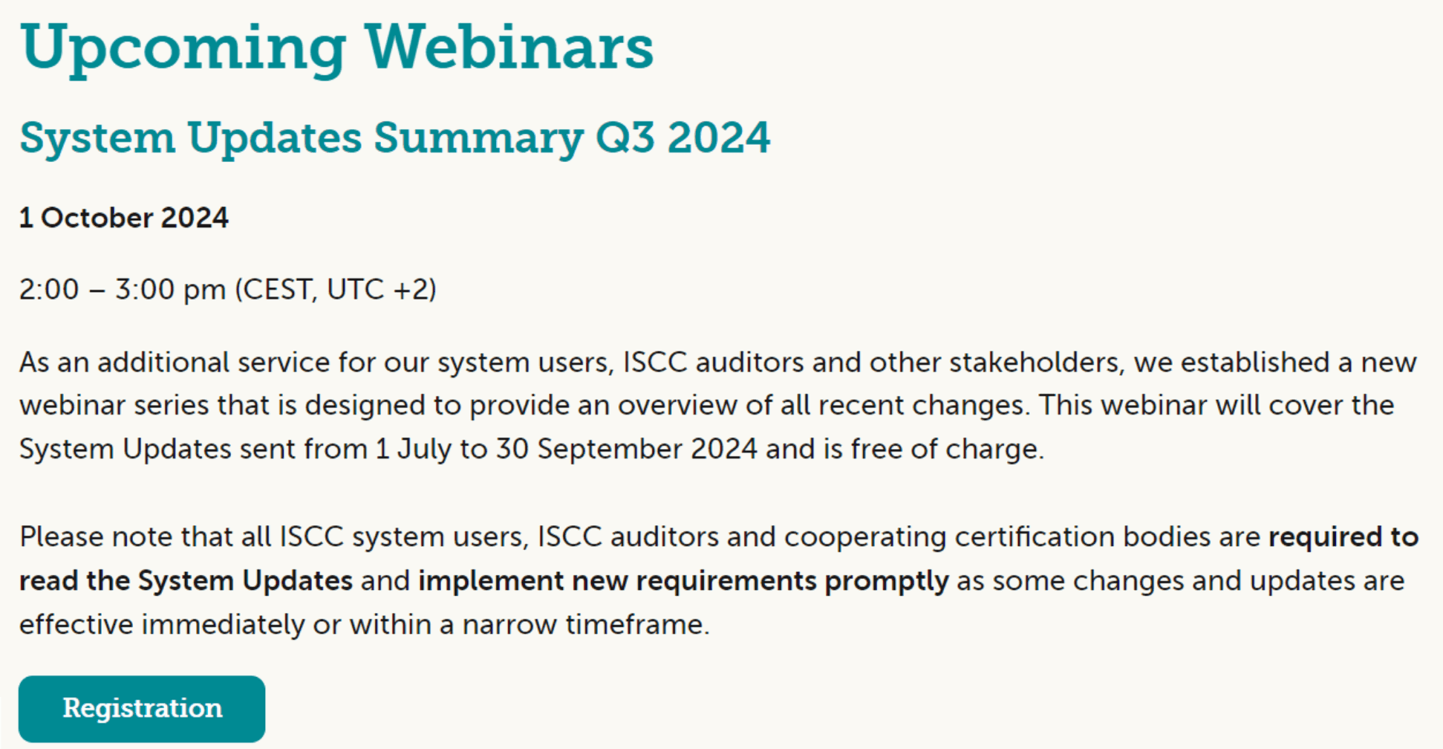 ISCC新訊-2024 第三季度系統更新摘要線上網路研討會 - 恆永企業